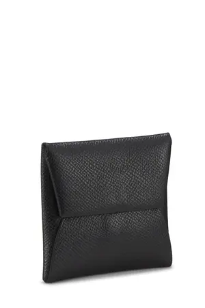 Hermès Epsom Bastia Coin Holder - Black