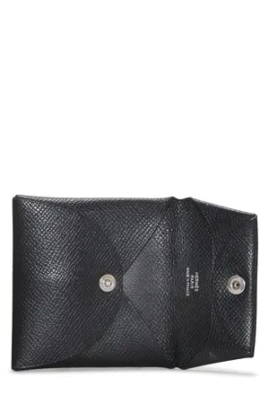 Hermès Epsom Bastia Coin Holder - Black