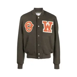 Off-white Patchwork Jackets For Women