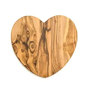 BERARD Olivewood Cutting Board, Heart Shape