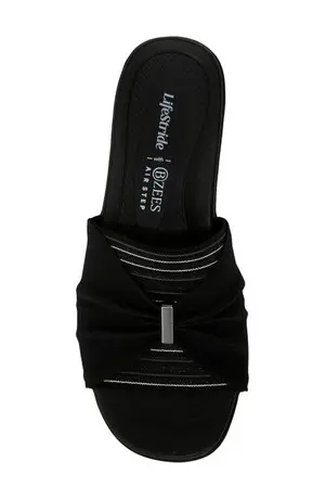 LIFESTRIDE Bzees Paradise Slide Sandal - Blk
