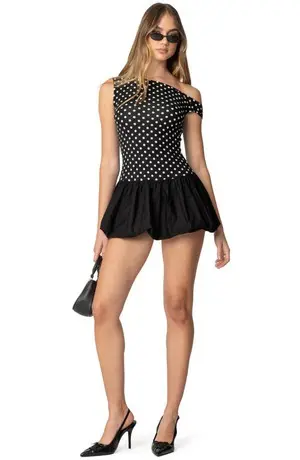 EDIKTED Polka Dot Minidress