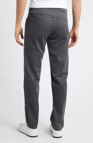 BRAX Cooper Microprint Ultralight Straight Leg Pants - Dark Grey