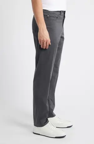 BRAX Cooper Microprint Ultralight Straight Leg Pants - Dark Grey