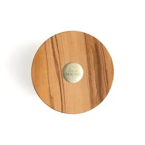 BERARD France Olive Wood & Concrete Salt Keeper Box