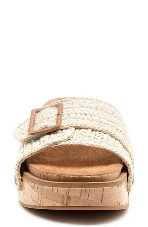 KELSI DAGGER BROOKLYN Paulie Platform Slide Sandal - Shell