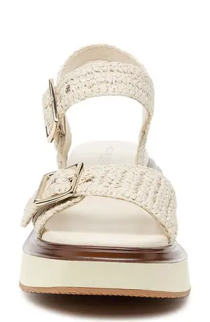KELSI DAGGER BROOKLYN Suri Platform Raffia Sandals