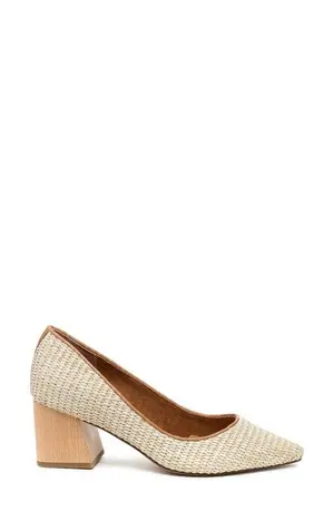 KELSI DAGGER BROOKLYN Woven Raffia Pumps