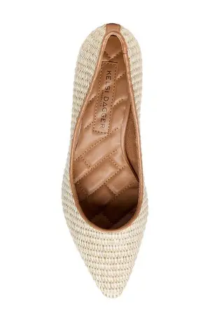KELSI DAGGER BROOKLYN Woven Raffia Pumps