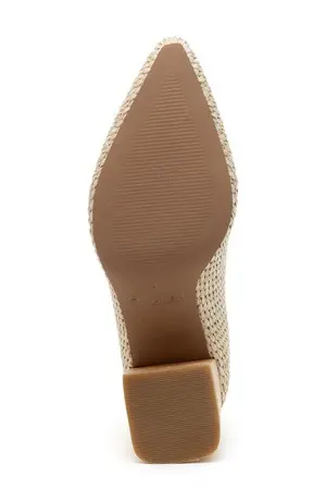 KELSI DAGGER BROOKLYN Woven Raffia Pumps