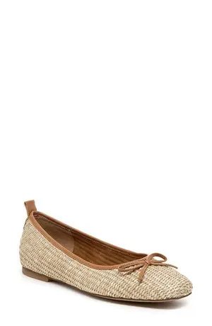 KELSI DAGGER BROOKLYN Frankie Raffia Ballet Flat