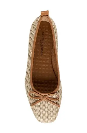 KELSI DAGGER BROOKLYN Frankie Raffia Ballet Flat