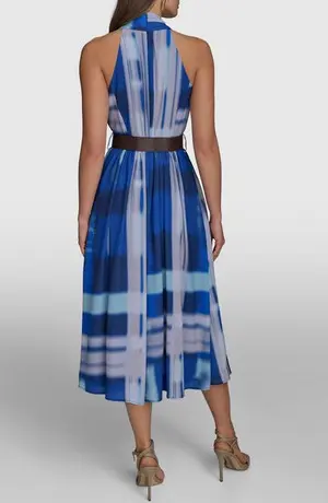 Donna Karan New York Tie Dye Sleeveless Midi Dress