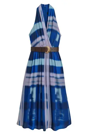 Donna Karan New York Tie Dye Sleeveless Midi Dress