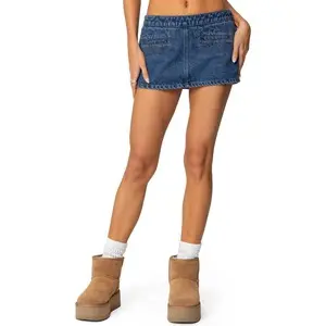 EDIKTED Anita Denim Mini Skort