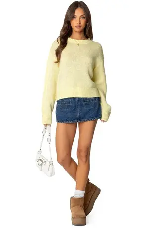 EDIKTED Anita Denim Mini Skort