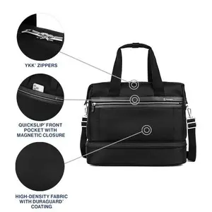 TRAVELPRO Platinum Elite Drop-bottom Weekender Bag - Black
