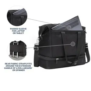 TRAVELPRO Platinum Elite Drop-bottom Weekender Bag - Black