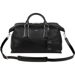 Sandro Grained Canvas Weekend Bag - Black