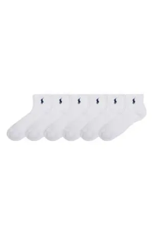 Polo Ralph Lauren Polo Ralph Lauren 6-Pack Ankle Socks White