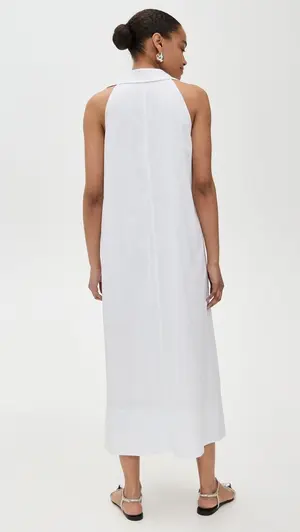 SIMONMILLER Nava Poplin Midi Dress - Macadamia