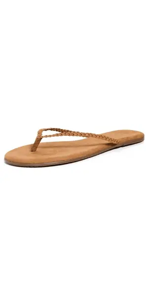Tkees Lily Braid Flip Flops - Camel