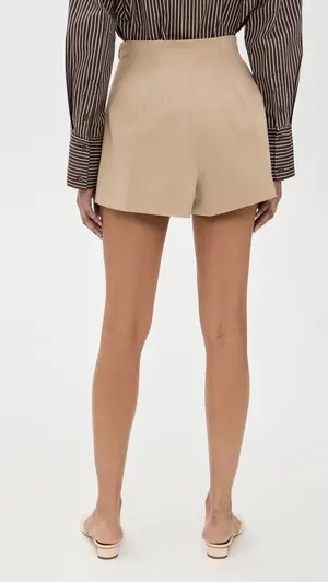 Staud Magpie Shorts - Stone