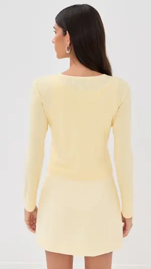 LE BOP Eloise Cardigan - Butter Yellow