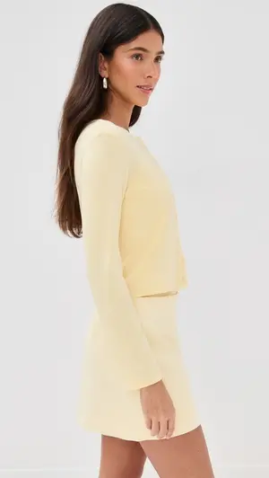 LE BOP Eloise Cardigan - Butter Yellow
