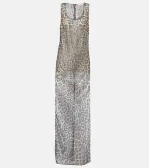 JACQUES WEI Crystal-embellished Maxi Dress