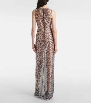JACQUES WEI Crystal-embellished Maxi Dress