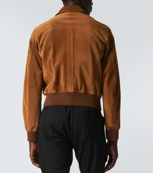 TOM FORD Suede Blouson - Brown