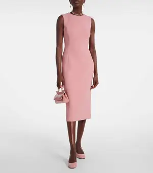Dolce & Gabbana Virgin Wool Midi Dress