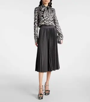 Dolce & Gabbana Pleated Midi Skirt
