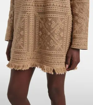 Alanui Kiss The Book Lace Minidress