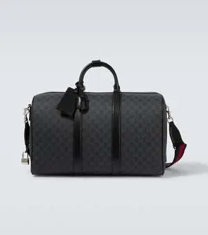 Gucci Gg Supreme Canvas Duffle Bag - Black