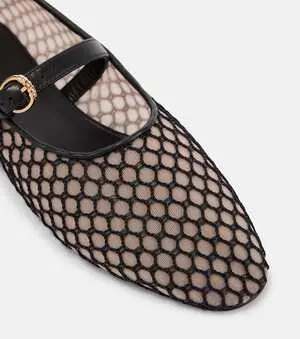 Ulla Johnson Isobel Mesh Mary Jane Flats