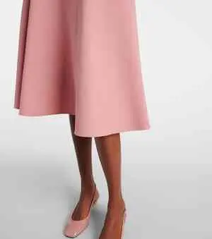Dolce & Gabbana Virgin Wool Midi Skirt