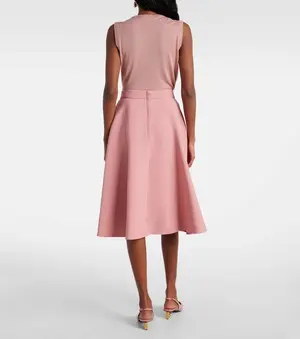 Dolce & Gabbana Virgin Wool Midi Skirt