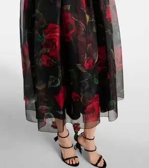 Dolce & Gabbana Floral Print Silk Cocktail Dress