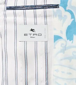 Etro Printed Single-breasted Cotton Blazer