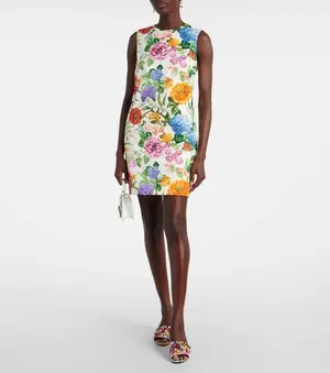 Dolce & Gabbana Floral Cotton Minidress