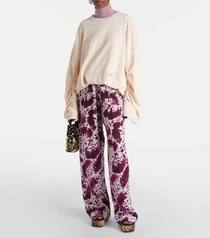 Dries Van Noten Cotton Sweatshirt - White