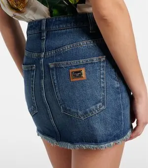 Dolce & Gabbana Denim Mini Skirt - Blue