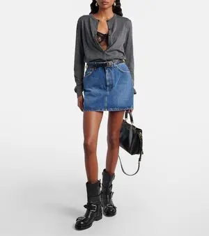 Dolce & Gabbana Denim Mini Skirt - Blue