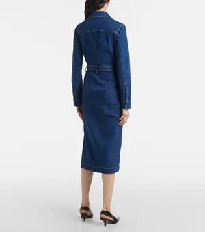 7 For All Mankind Denim Shirt Dress - Blue