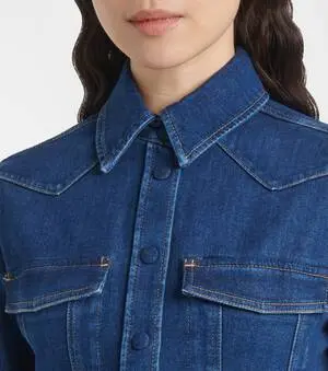 7 For All Mankind Denim Shirt Dress - Blue