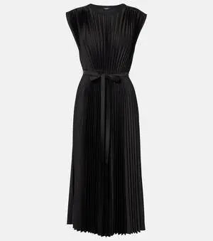 JOSEPH Volta Belted Midi Dress - Black
