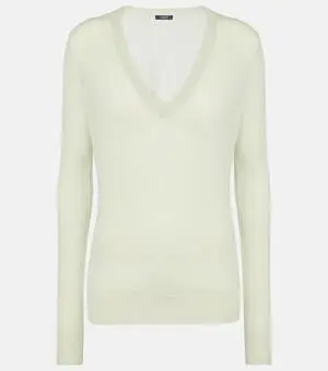 JOSEPH Cashair Cashmere Sweater - Green