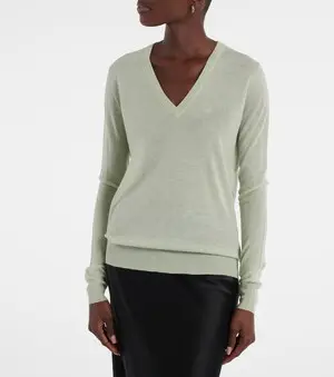 JOSEPH Cashair Cashmere Sweater - Green